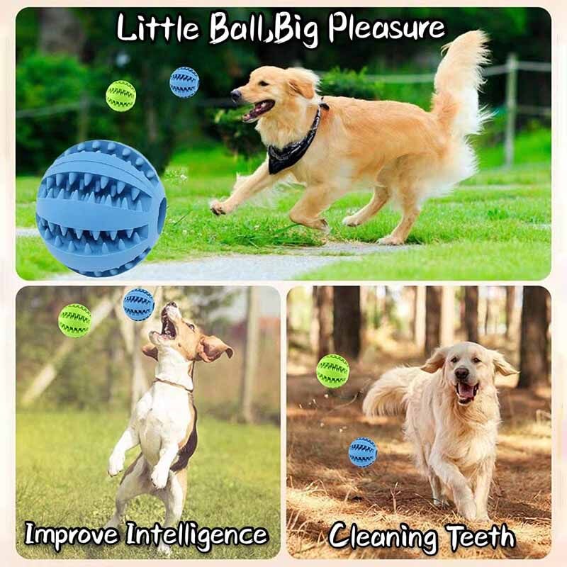 Dog Tooth Clean Ball Food Extra-tough Natural Rubber Balls S