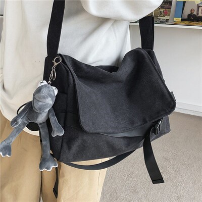Crossbody Bag Mens Large Capacity Simple Postman Bag Casual