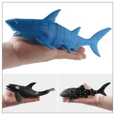 Free shppng, smulaton marne anmal model toy orca shark dolph