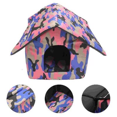 Cat Beds Outdoor Shelter outside House for Winter Washable
