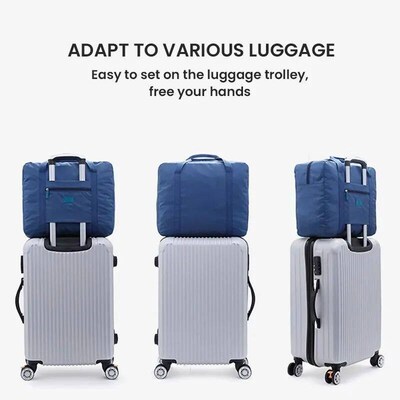 Lightweight Foldable Travel Duffel Bag: Unisex Tote Carry-On