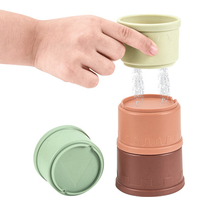 Baby Bath Toys Stacking Cup Toys Colorful Early Educational