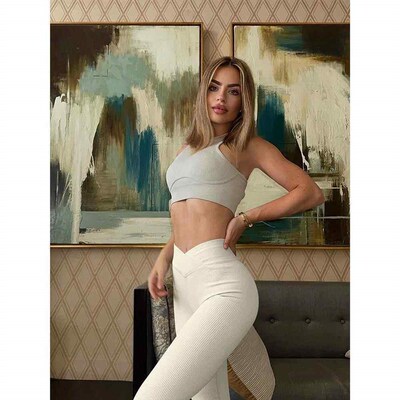 New Winter Women Yoga Thread High Waist Buttock Lifting Spor