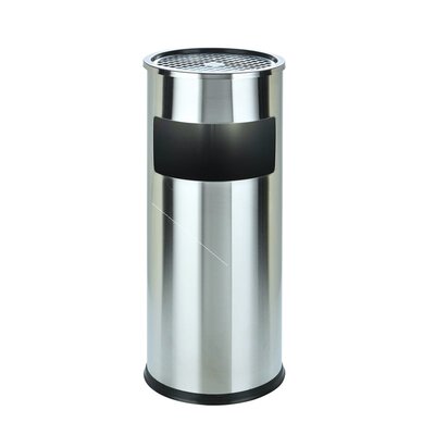 Lobby stainless steel hotel dustbin hotel fashion vertical