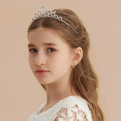 StoneFans Kids Rhinestone Tiara Princess Headband for Girls