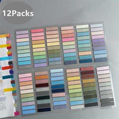 12Packs/Set Transparent Sticky Notes SelfAdhesive Posted It