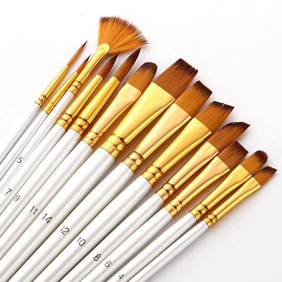 New 10/13Pcs Painting Brushes Set Artist Painting Brush for