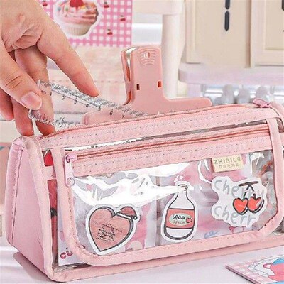 Simple Cute Pencil Case Large Capacity Multilayer