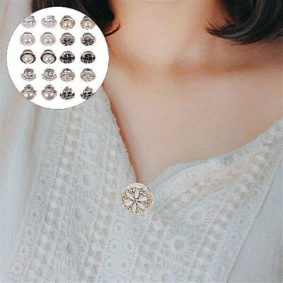 20 Pcs Shirt Lapel Pin Sewing Free Anti-Unwanted-Exposure