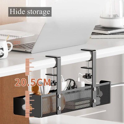 No Drilling Extendable Under Desk Cable Management Metal Cab