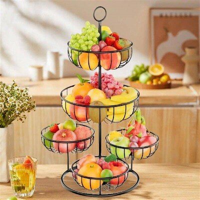 5 Tier Fruit Basket Bowl Multiuse Fruit Bowl Holder for