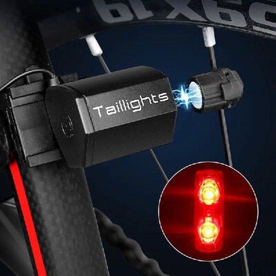 Bicycle Light Magnetically Generated Electricity Rear Lamp