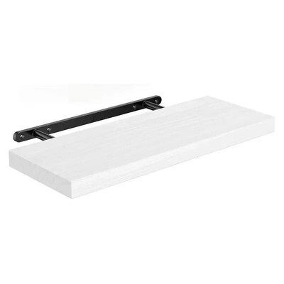 Solid Wooden Floating Shelves Wall Mounted Bookshelf Display