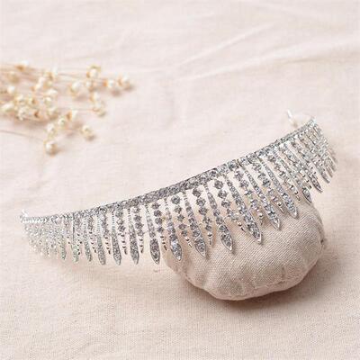 Gorgeous Silver Color Crystal Bridal Tiaras Crown Rhinestone