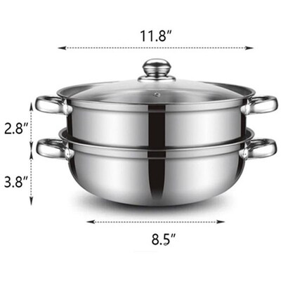 Steamer Pot Cooking Cookware Steam Kitchen Steamer Cooker