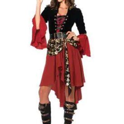 1set/lot Pirates Captain Costume Halloween cosplay Dress Hig