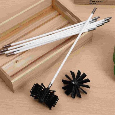 18 Pcs Dryer Pipe Cleaning Brush Rods + Two Heads One