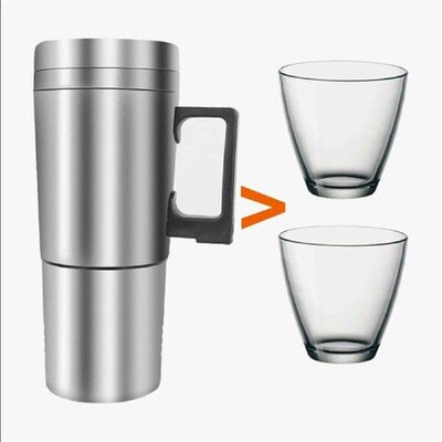 Stainless Steel Car Electric Kettle Heating Cup 300ml