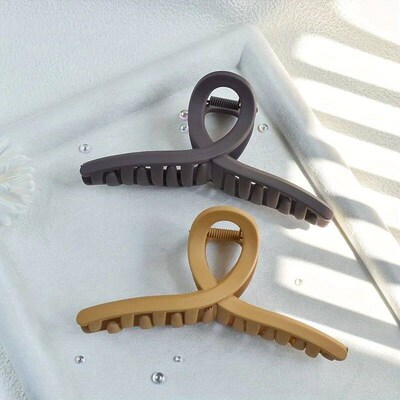 2PCS/4PCS  Hair Claw Clip Cross Matte Hairpin Fashion Elegan