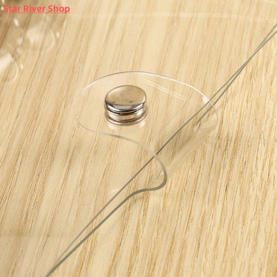 1Pc Transparent Color Plastic Clip File FolderA4/A5/A6/A7 No