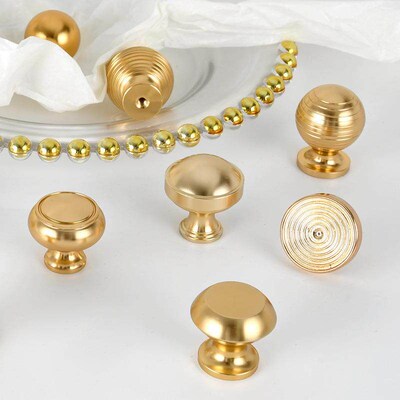 4 Pcs Modern Simple Round Knob Drawer Knob Zinc Alloy