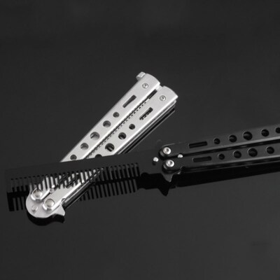 Knife Comb Practice Training Folding Butterfly Camping Stain