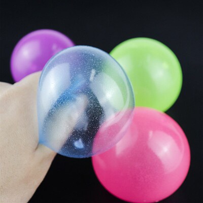 sticky wall balls globbles ceiling squeeze ball glow in dark