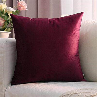 Solid-colored throw pillows Pink Cushions velvet backrest