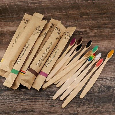 Bamboo Toothbrushes Soft Bristles  Toothbrush Eco Friendly B