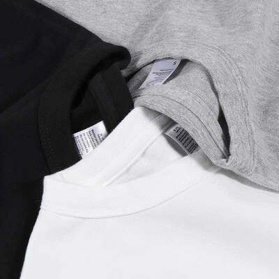 300g carbon sanding hemp gray cotton bottoming long sleeve T