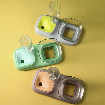 Pet bowl dog bowl cat feeder drinker automatic water refill