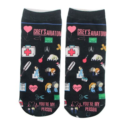 Doctor Nurse Print Greys Anatomy Cotton Socks Casual Cr