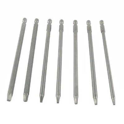 7x 150mm SQ1-SQ5 Square Head Screwdriver Bits Set Hex Shank