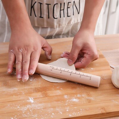 Rolling pin solid wood press stick bar household baking tool