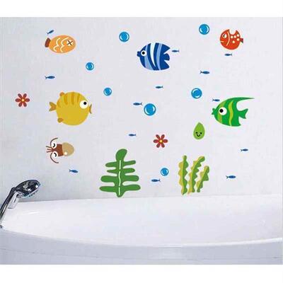 tropical fish bubble wall sticker kids room nursery