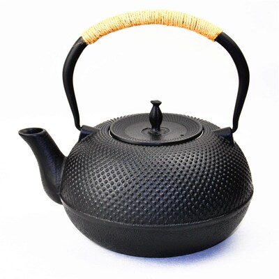 NewIron Tea Pot with Stainless Steel Infuser Cast Iron Teapo