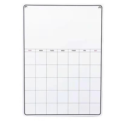 Magnetic Weekly Planner Fridge Board - Notice Memo Meal Whit
