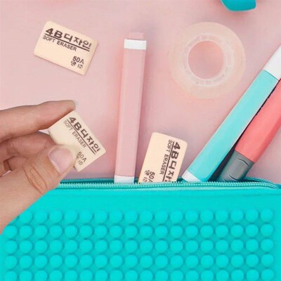 4B Yellow Small 50A Eraser Student Correction Tools Soft Rub