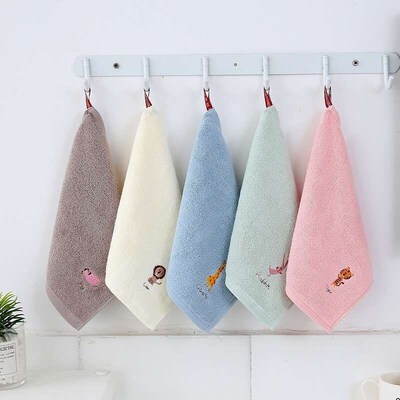 Full cotton 32 strands of small square 25*25cm cartoon embro