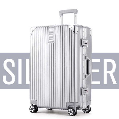 24 inch aluminum fre trolley case universal wheel suitcase w