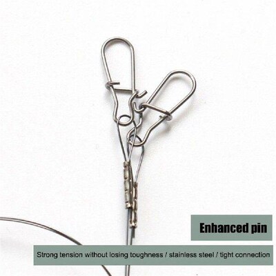 2pcs Fishing Leashs Leader Wire 30/40/70cm Wear Resistance