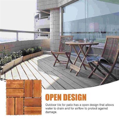 Floor Tiles Self Adhesive Splicing Deck Outdoor Patio