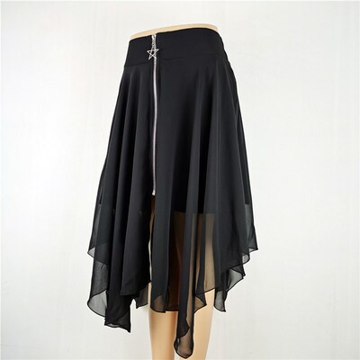 Setwear Gothic Skirts Women Summer High Waist Irregular