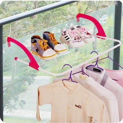 foldable clothes hanger bathroom balcony hook towel hanger