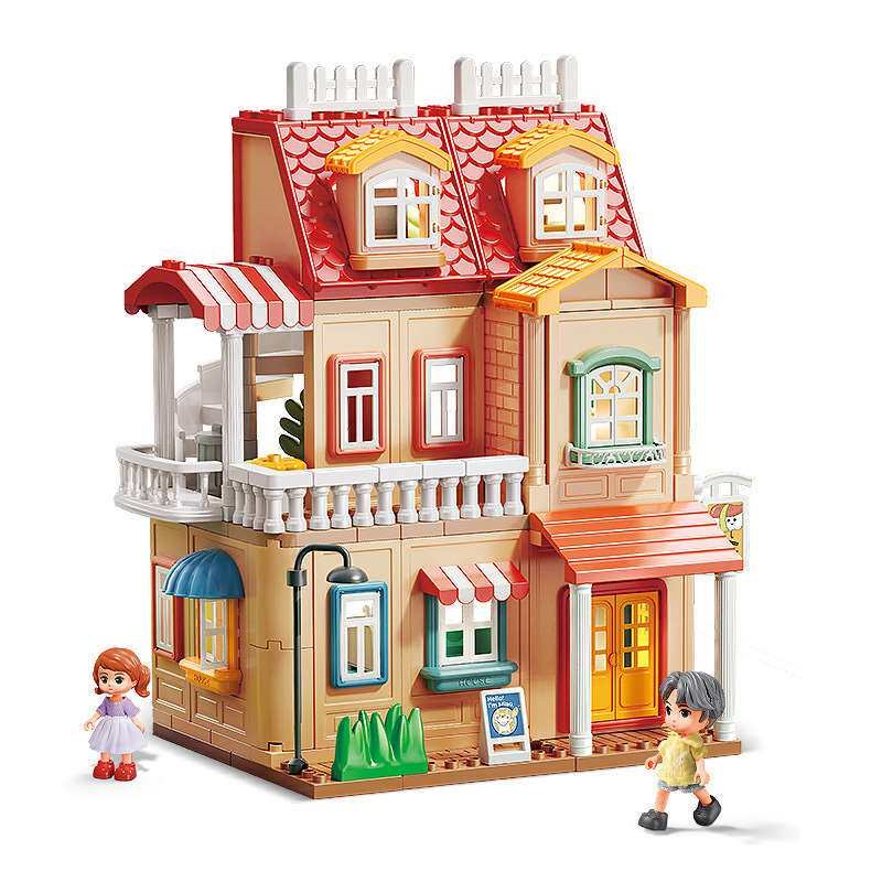 Fei Le Childrens Play Toys Educational Assembled Big Partic