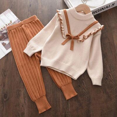 Bear+Leader+Baby+Girls+Sweater+Clothing+Sets+2024+Newest+Win