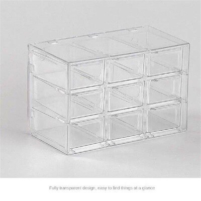 Cosmetic Storage Container 6/9/12 Grids Multi-purpose