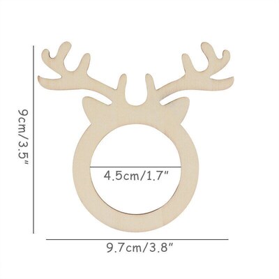 10pcs Christmas Napkin Ring Holders Xmas table Decoration fo