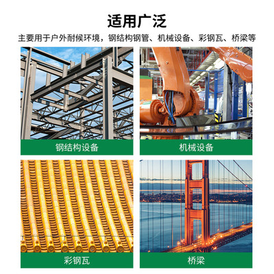 油漆金属漆防锈漆钢结构不锈钢镀锌管设备专用漆丙烯酸聚氨酯面漆