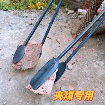 火夹钳家用烧火钳子夹煤卫生间垃圾夹子农民烧火垃圾夹扁嘴火钳子